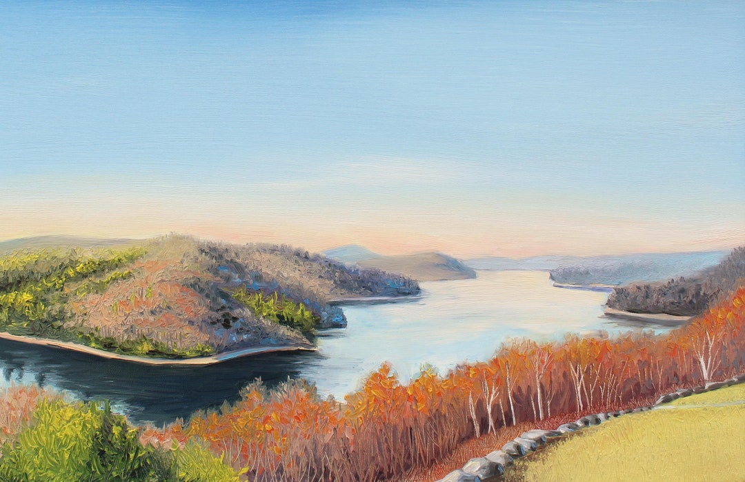 View of the Quabbin Reservoir From the Enfield Lookout Fine Art Print ...