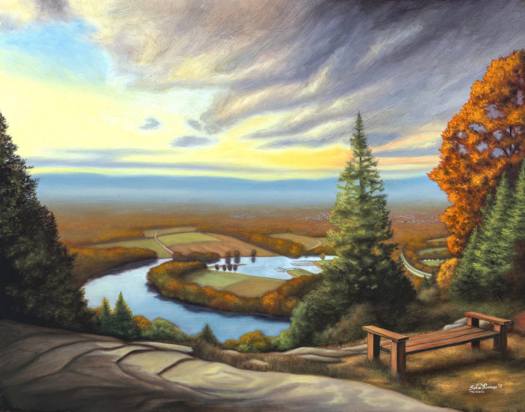 The Oxbow From Mount Tom in the Fall - Fine Art Print - Etsy