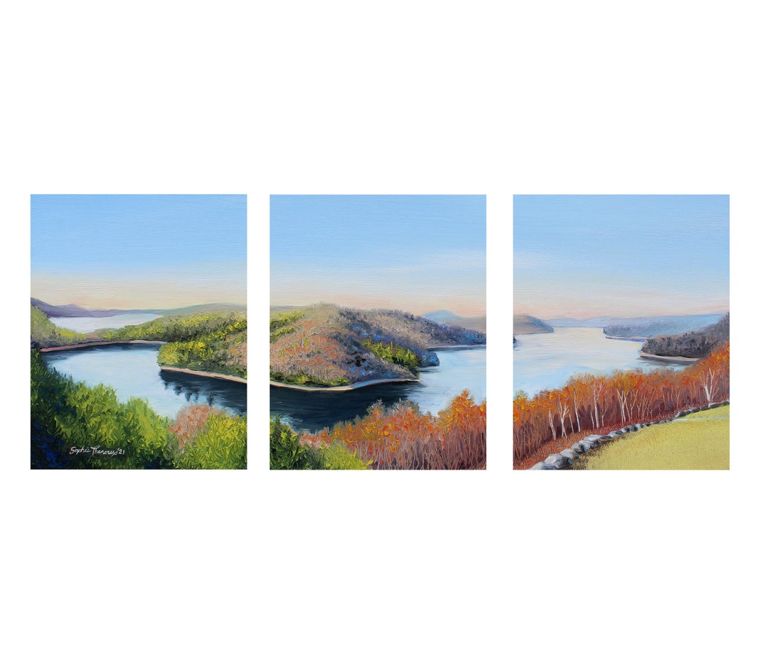 View From the Enfield Lookout at Quabbin Reservoir, Massachusetts - Set ...