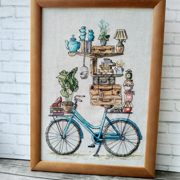 Bicycle Cross Stitch - Etsy UK