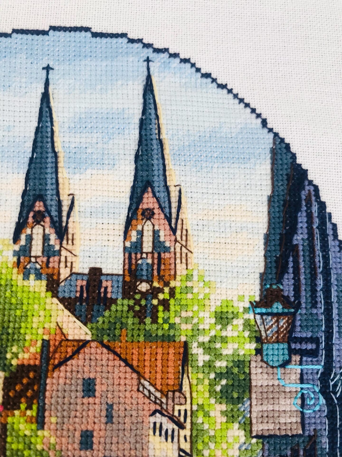 Germany Cross Stitch Pattern Pdf Gothic Cathedral Hand | Etsy