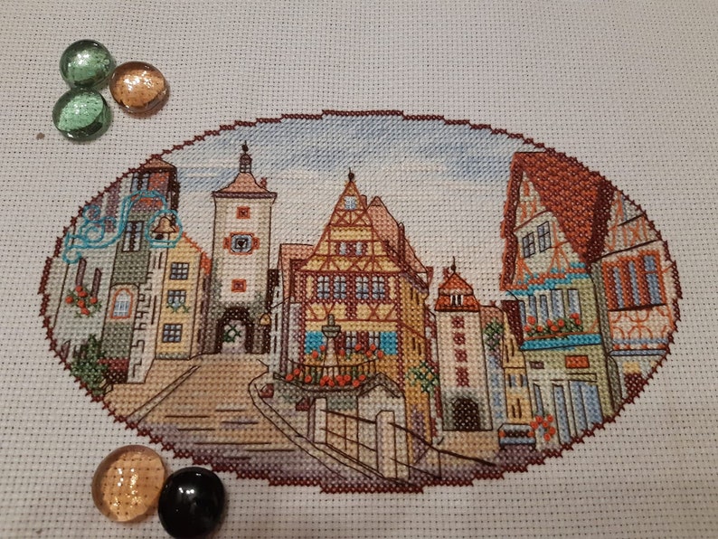 Rothenburg Cross Stitch Pattern Pdf Germany Embroidery Diy - Etsy