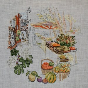 Fair Cross Stitch Pattern Pdf Fall Marketplace Embroidery Diy - Etsy