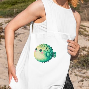 Baby Puffer Fish Cross Stitch Pattern: Colorful Mini Ocean Creature ...
