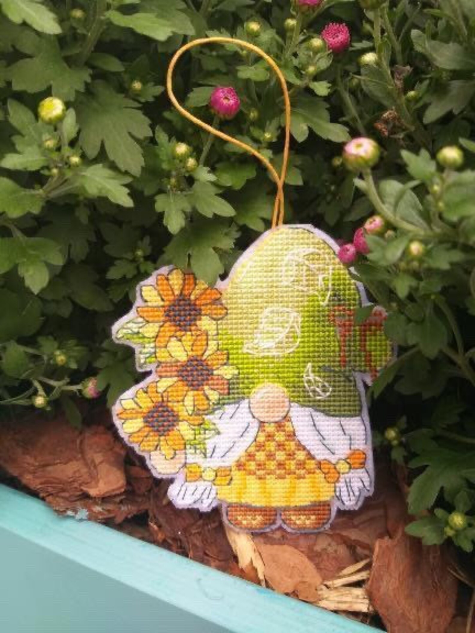 Sunflower Gnome Cross Stitch Pattern Pdf Nordic Leprechaun | Etsy