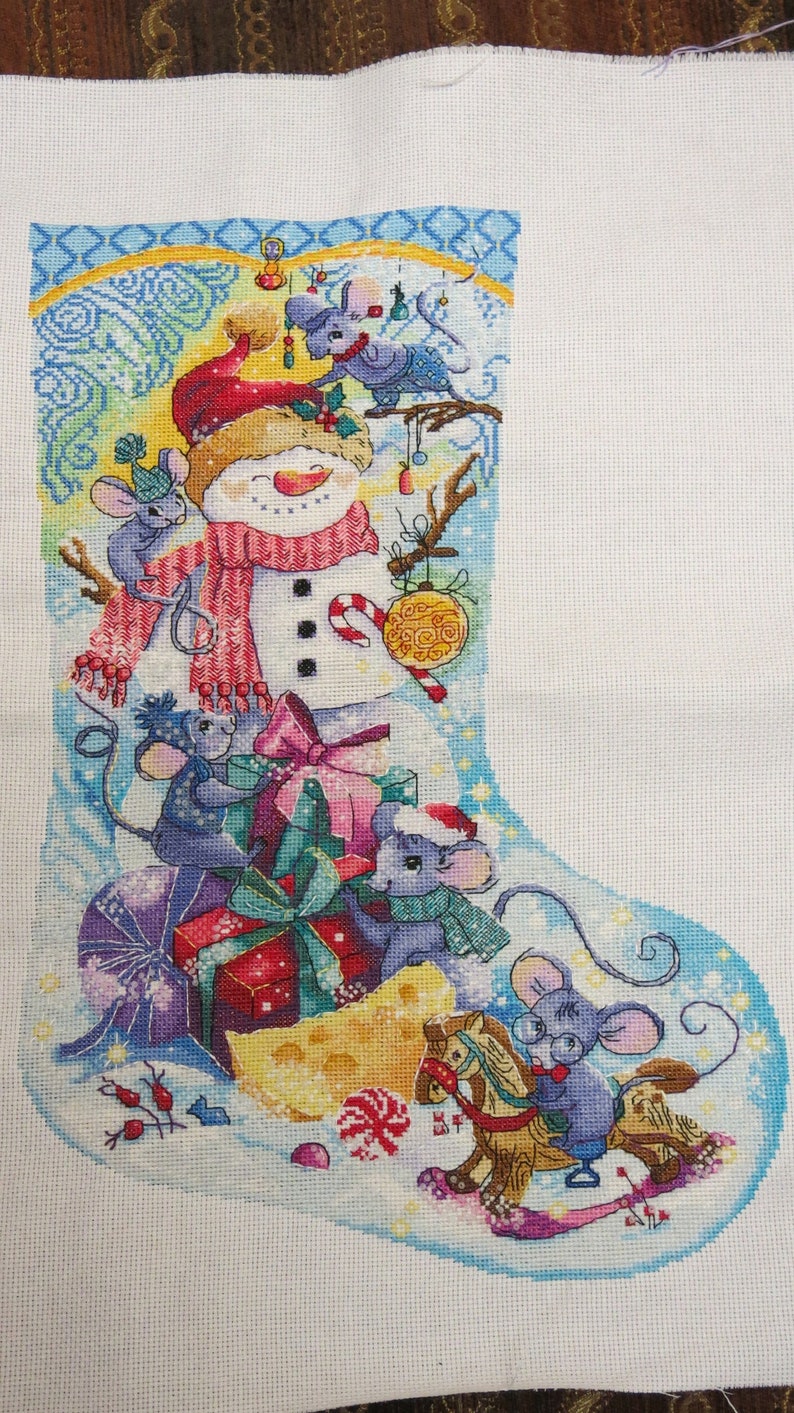 Christmas Stocking Cross Stitch Pattern Pdf Winter Decoration - Etsy