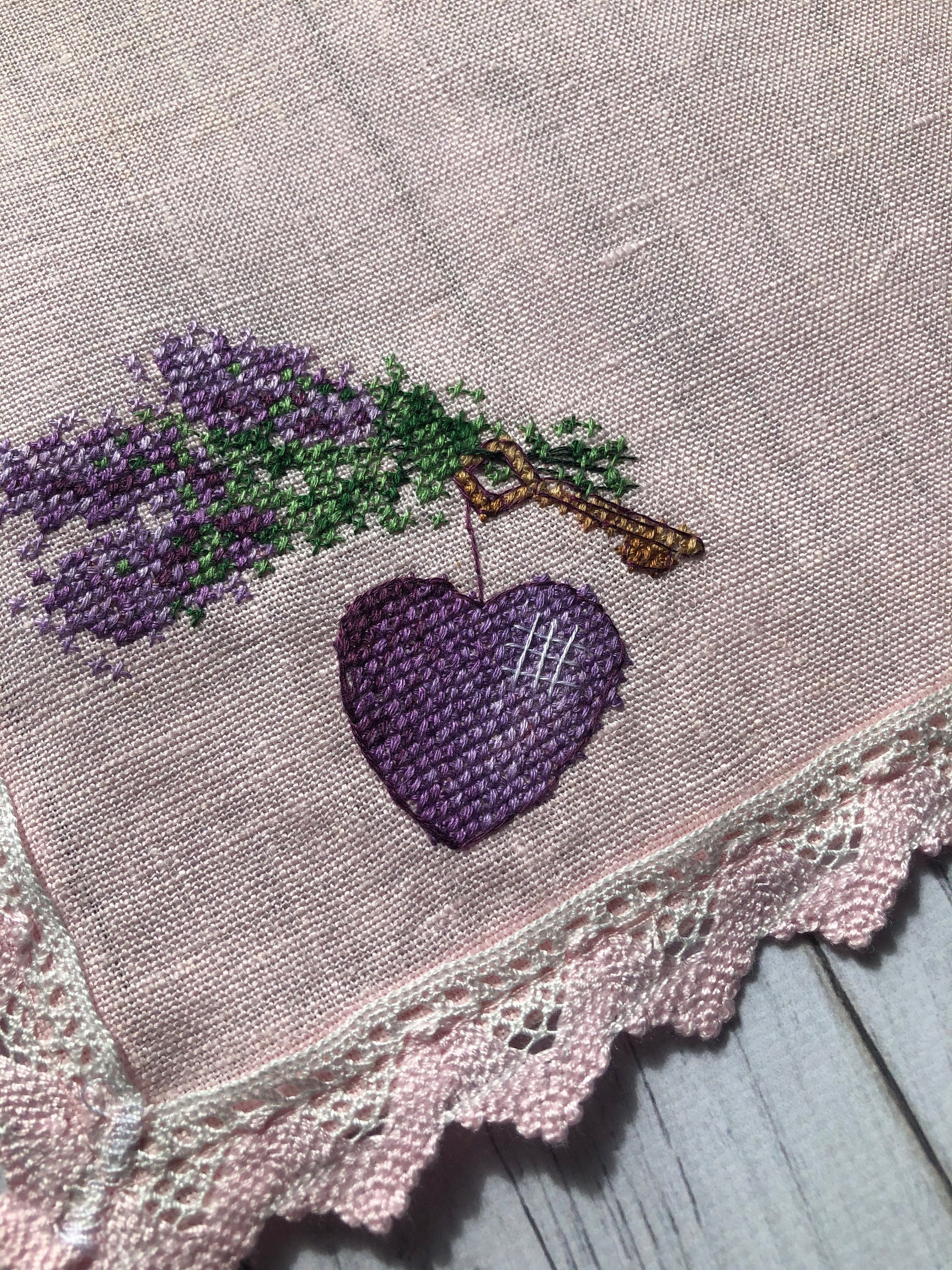 Lavender Sampler Cross Stitch Pattern: Purple Violet Floral Hand ...