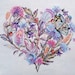 Cornflower Heart Cross Stitch Pattern: Floral Butterfly and Dragonfly ...