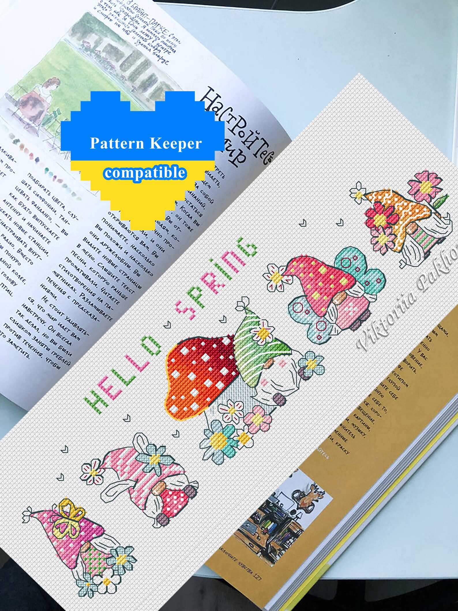 Spring Gnome Cross Stitch Pattern Pdf Nordic Leprechaun - Etsy