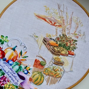 Fair Cross Stitch Pattern Pdf Fall Marketplace Embroidery Diy - Etsy