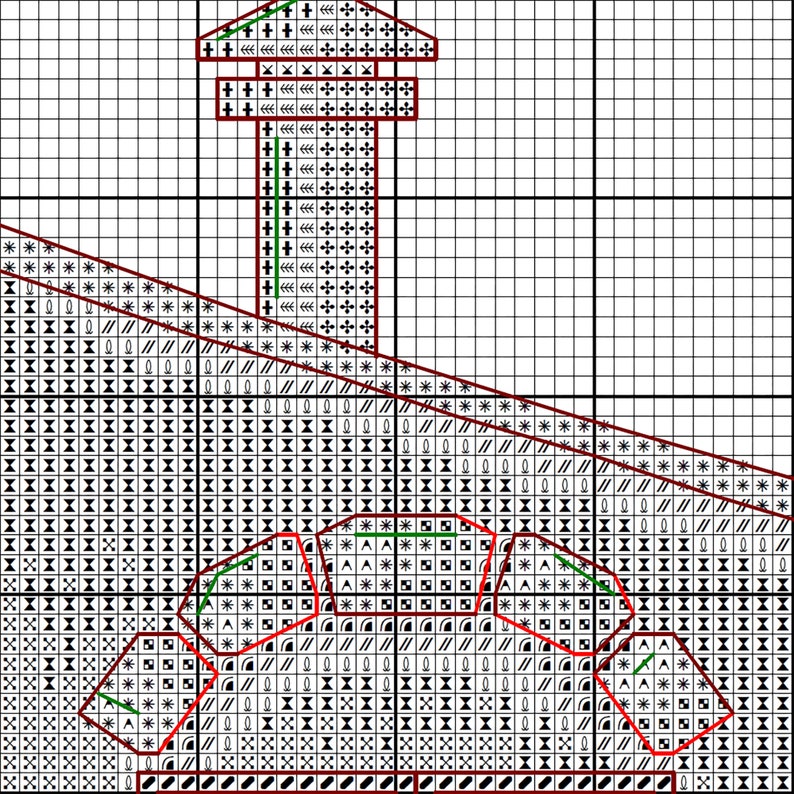 Bistro Cross Stitch Pattern Pdf European Cafe Embroidery Lucky - Etsy