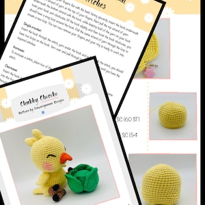 Chubby Chocobo Amigurumi Crochet Pattern. Digital PDF - Etsy
