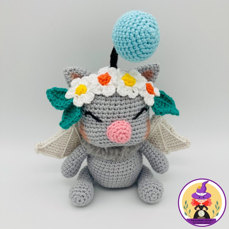 Moglet the Florist Moogle Amigurumi Crochet Pattern Digital - Etsy