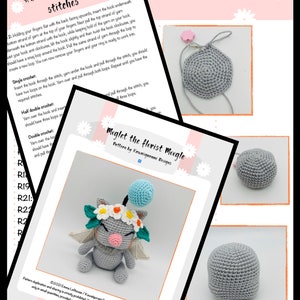 Moglet the Florist Moogle Amigurumi Crochet Pattern, Digital PDF - Etsy
