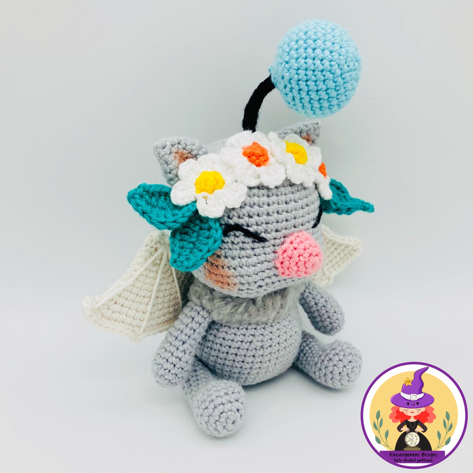 Moglet the Florist Moogle Amigurumi Crochet Pattern Digital - Etsy