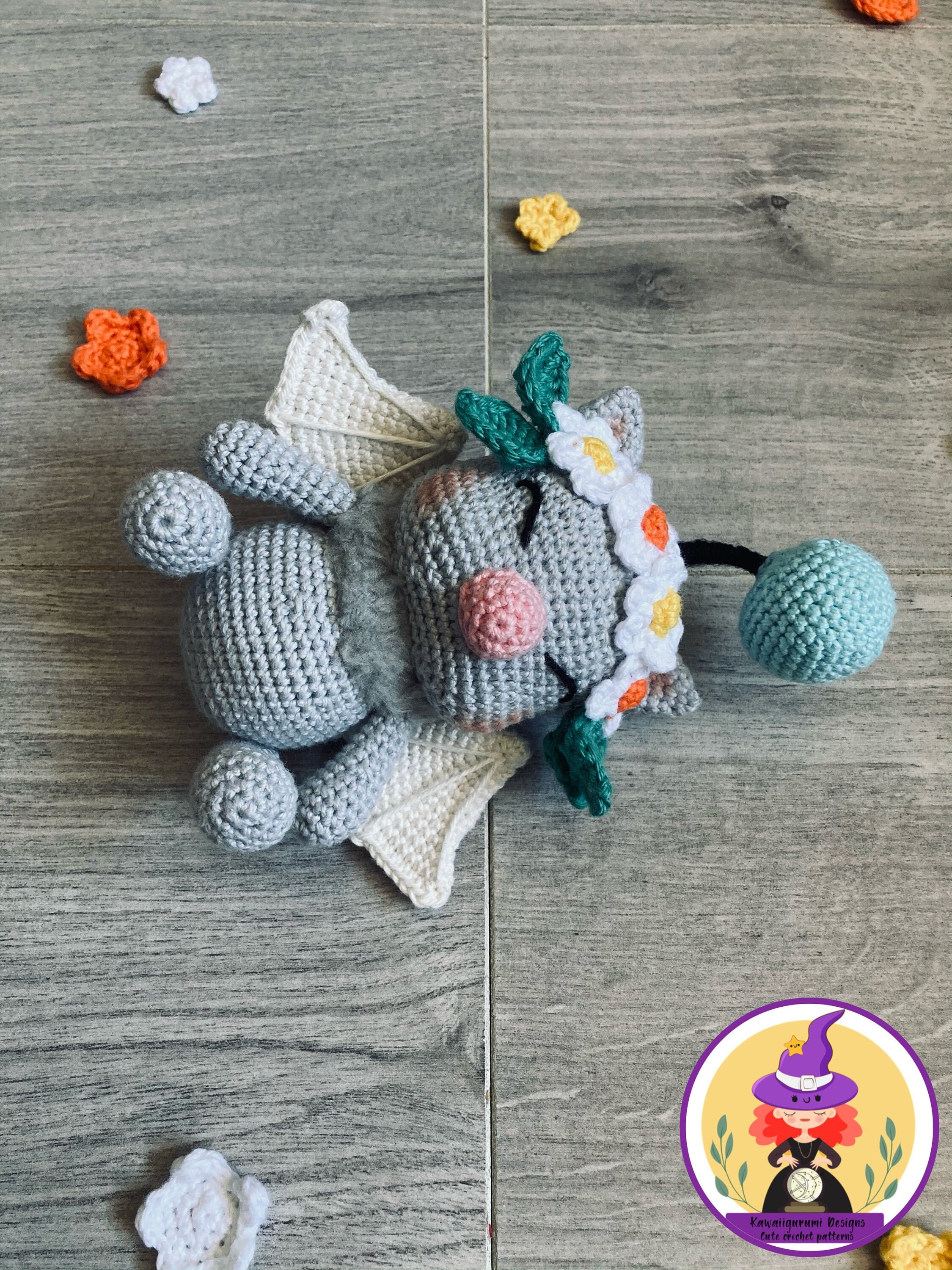 Moglet the Florist Moogle Amigurumi Crochet Pattern Digital - Etsy