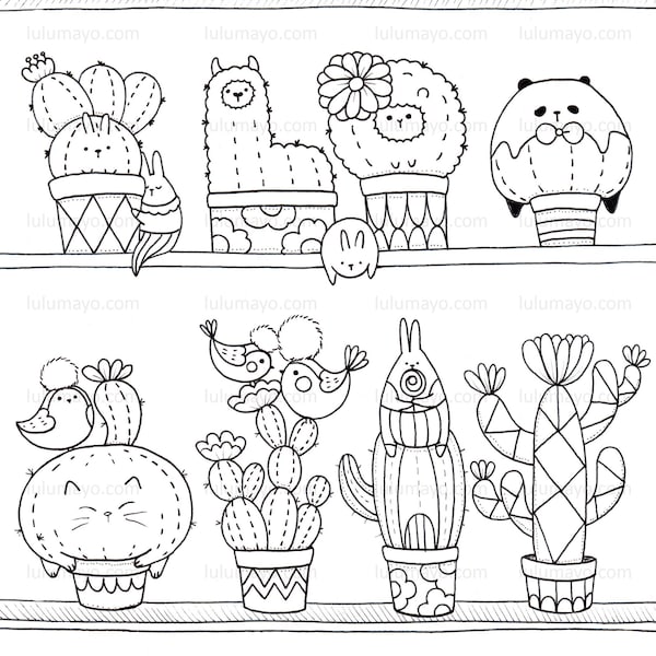 Cat Coloring Pages - Etsy