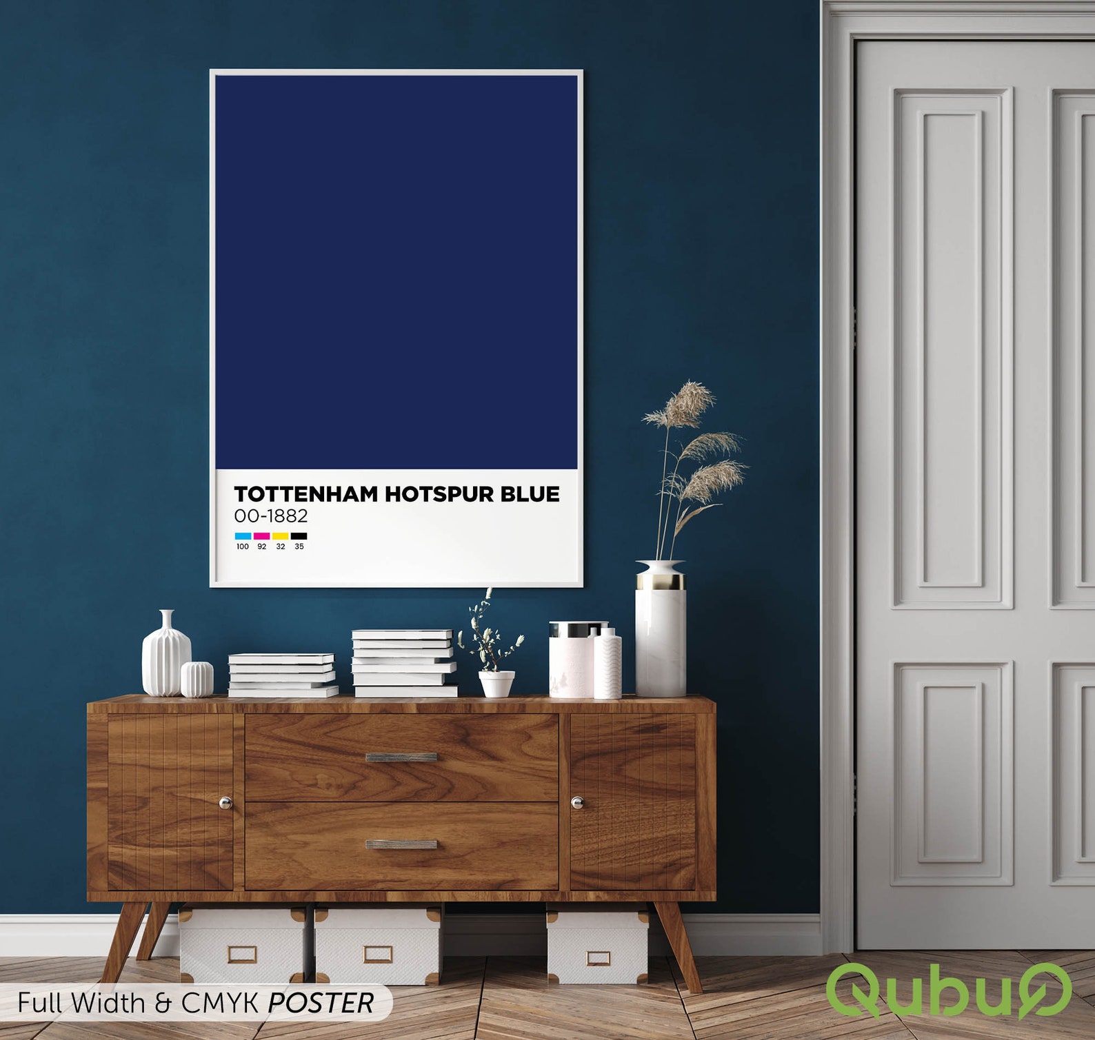 TOTTENHAM HOTSPUR BLUE Pantone® Style Inspired Football - Etsy UK