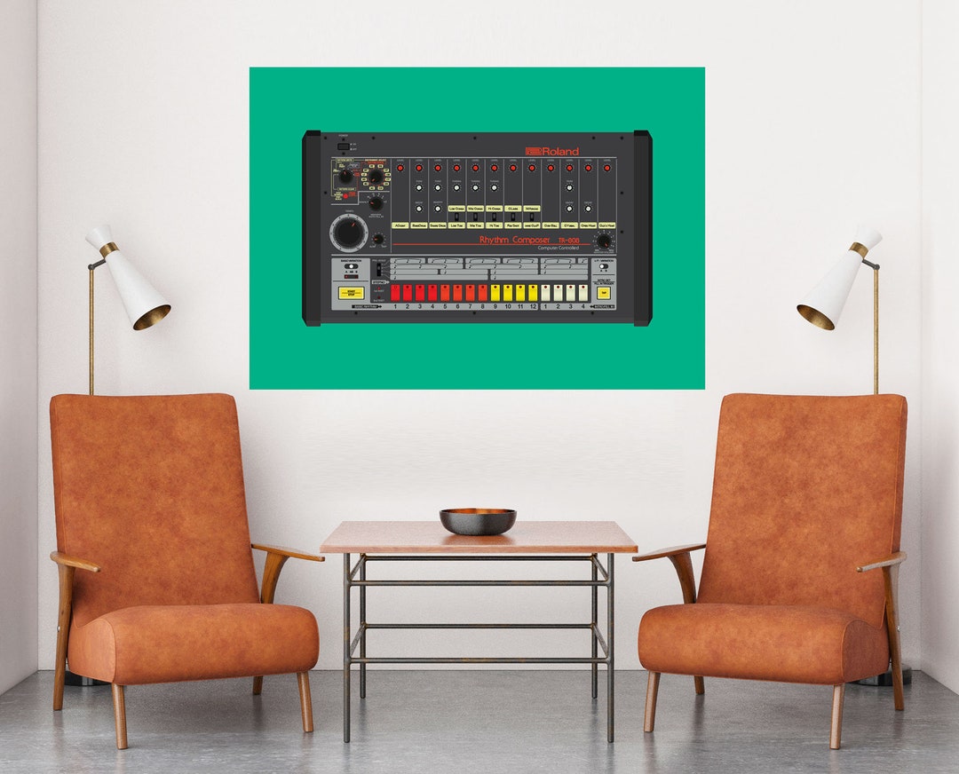 Iconic ROLAND TR808 Rhythm Composer Poster Print in Sizes A4 A0 - Etsy