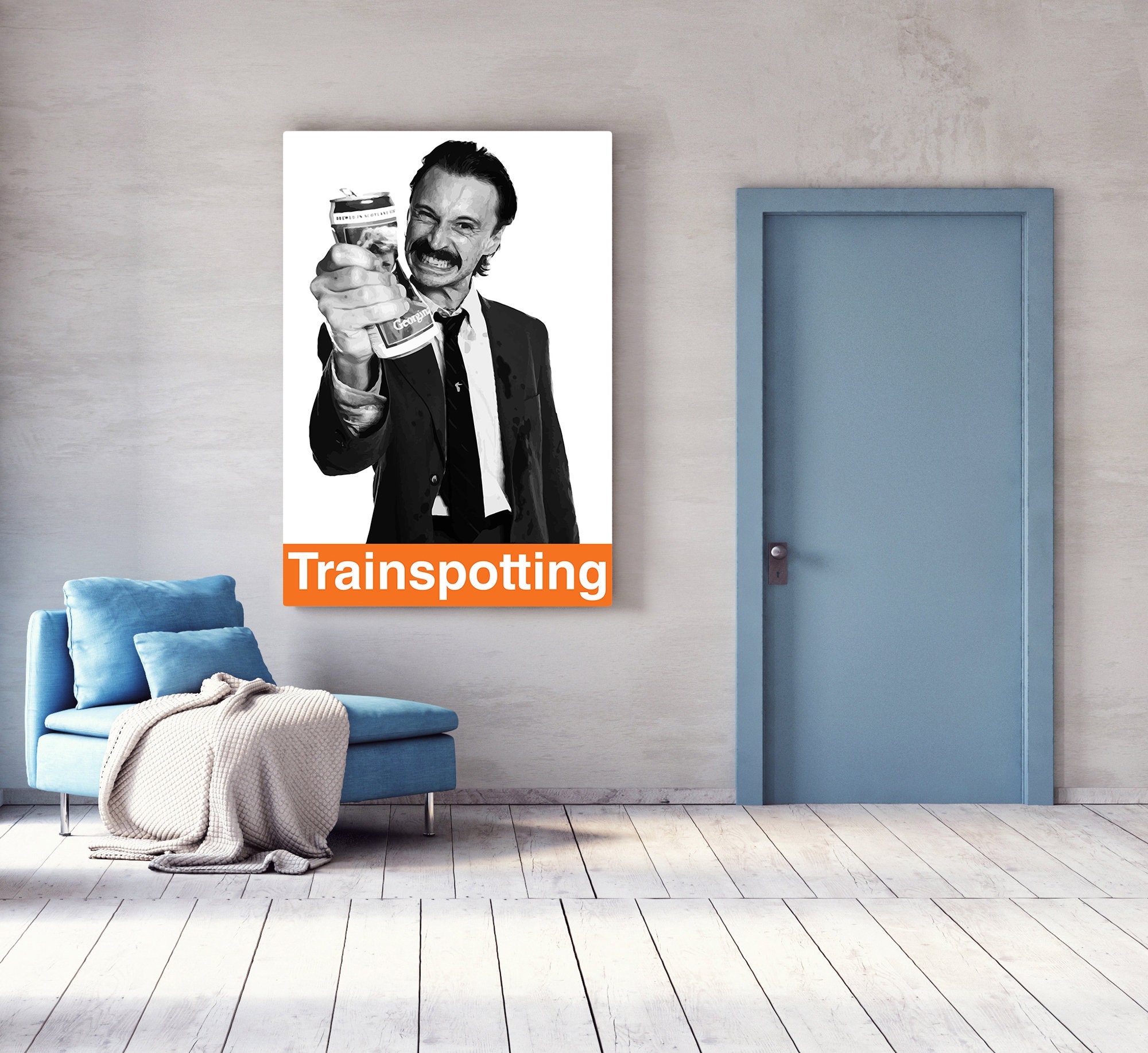 BEGBIE Trainspotting Cult Movie Poster Featuring Mad Bad - Etsy