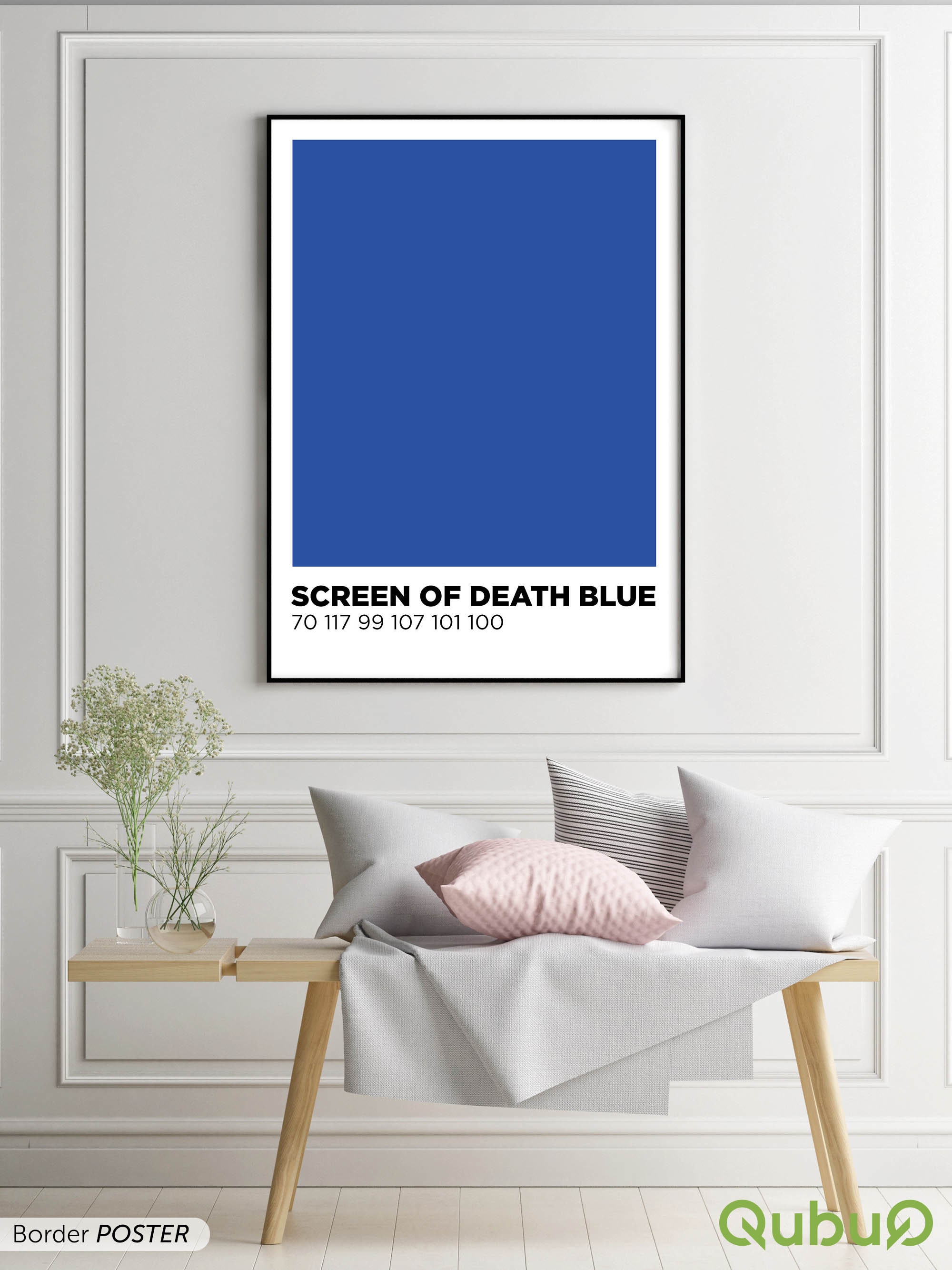 SCREEN of DEATH BLUE Pantone® Style Inspired Colour Poster - Etsy UK