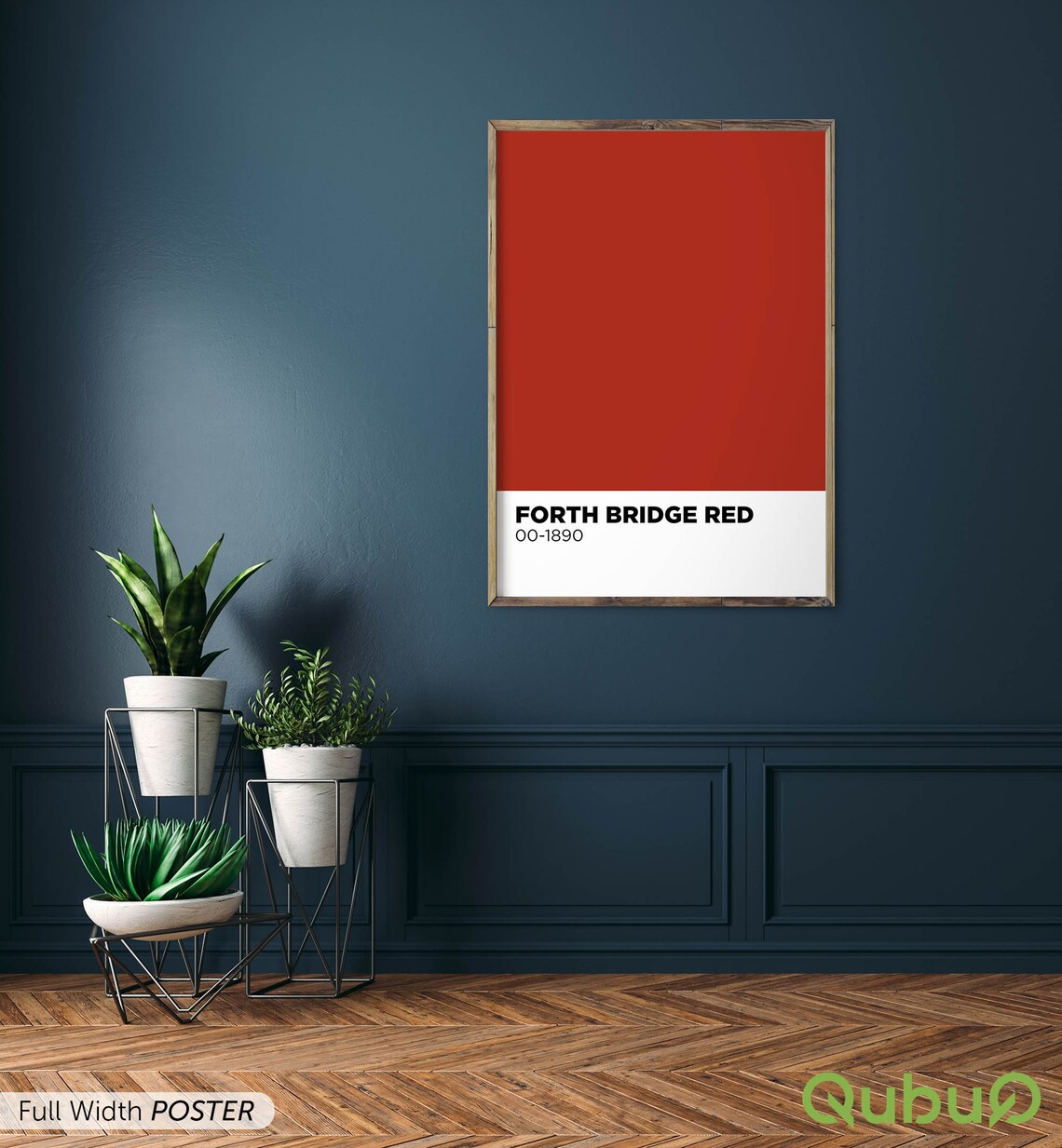 FORTH BRIDGE RED Pantone® Style Inspired Colour Poster, Various Option ...