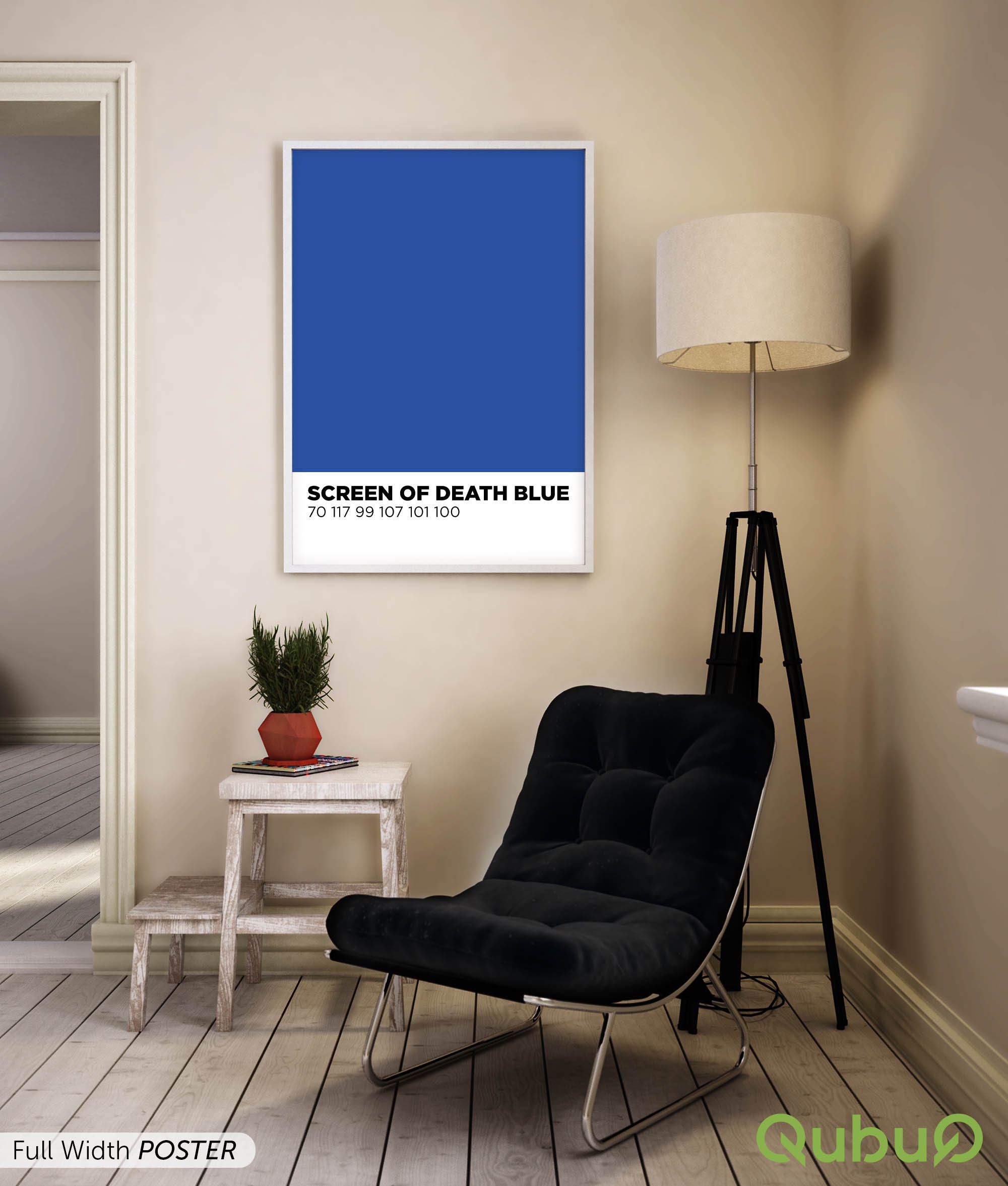 SCREEN of DEATH BLUE Pantone® Style Inspired Colour Poster - Etsy UK
