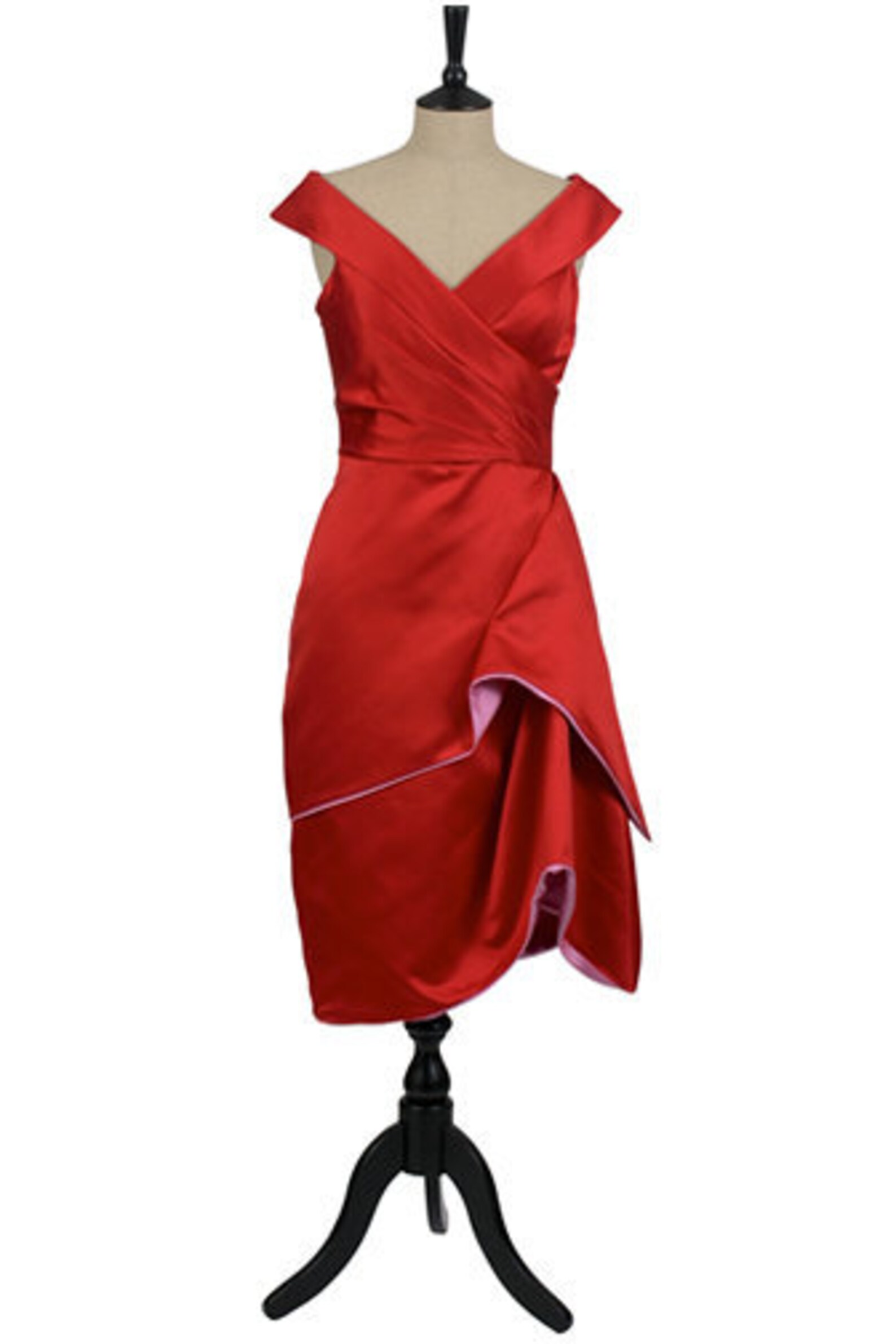 Red Mother of the Bride Dress / Mother of the Groom Dress/ 1950s ...