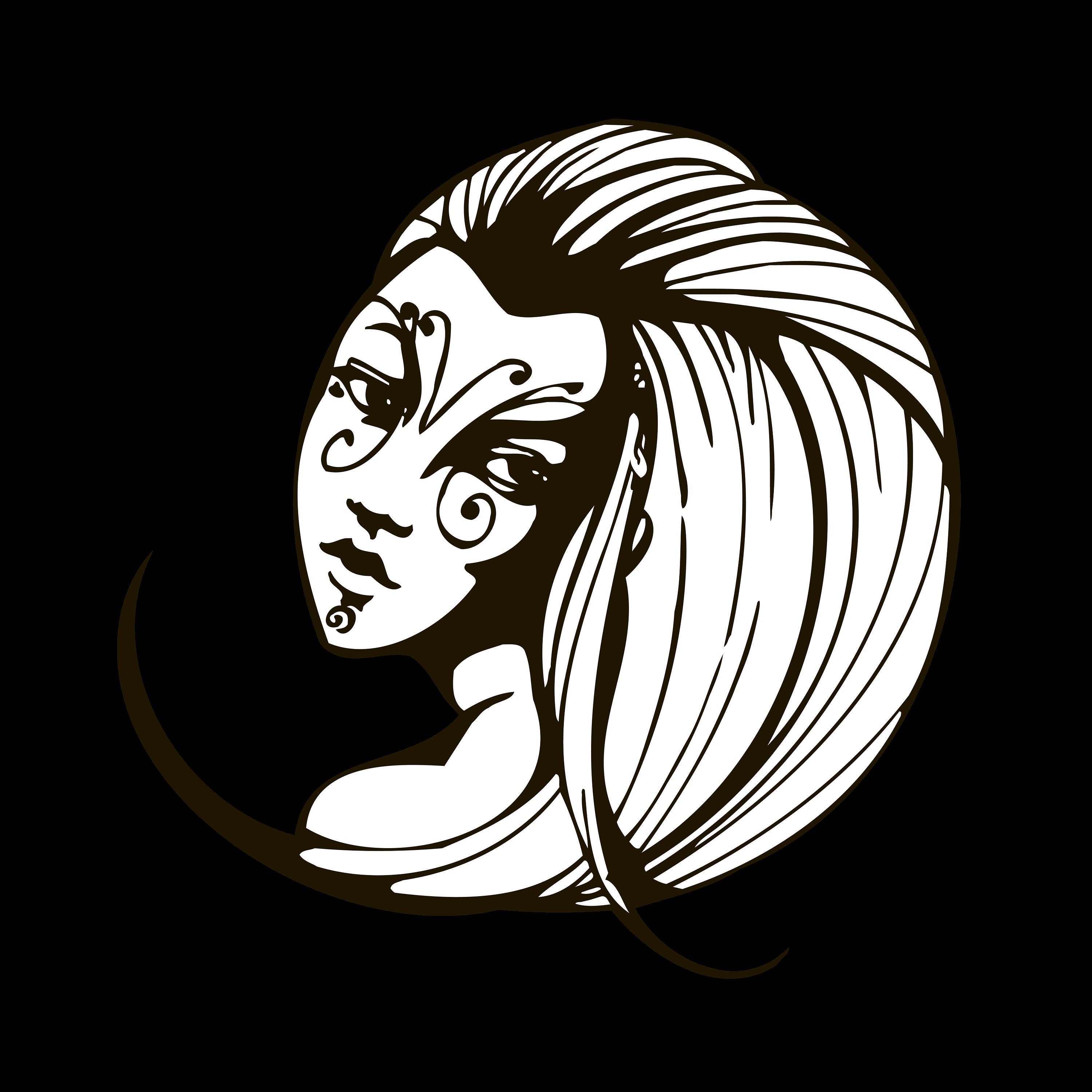 Woman SVG, Lady SVG, Cute Woman DXF, Woman Png, Face Woman Svg ...