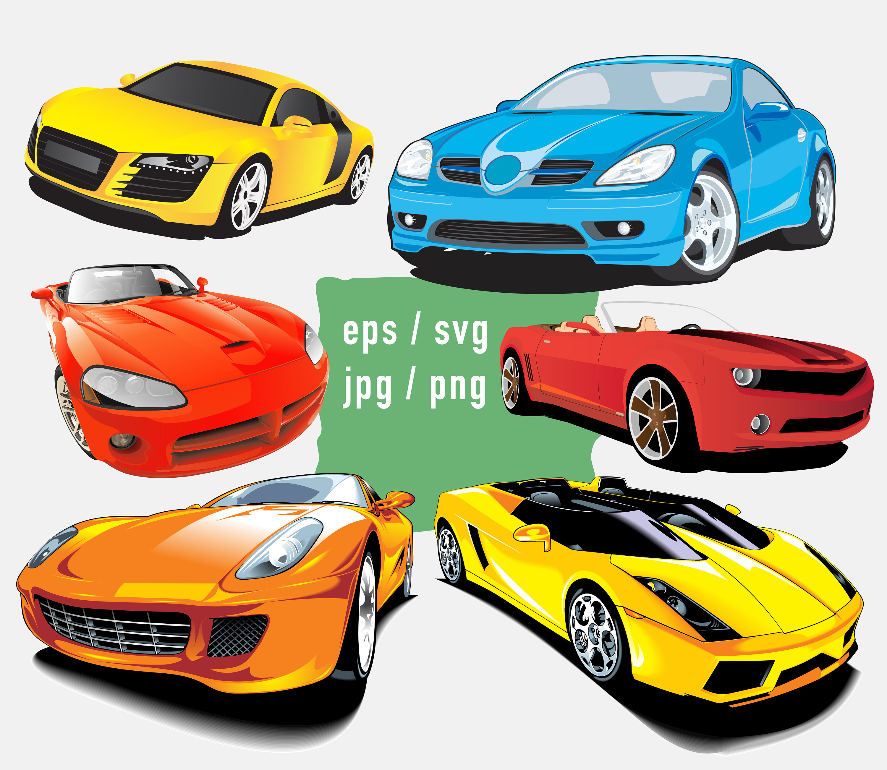 Sport Car SVG PNG JPG Digital Printable Car Teenager Room Decoration ...