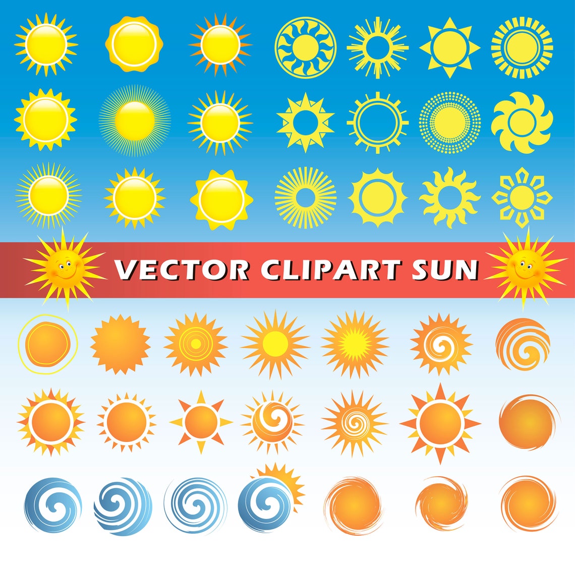 Sun Svg, Bundle Sun Svg, Sun Dxf, Sun Vector, DXF Files Cricut ...