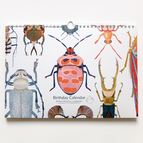 Perpetual Birthday Fish Calendar | Etsy