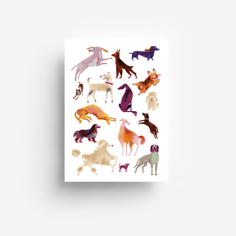Dog Postcard - Etsy