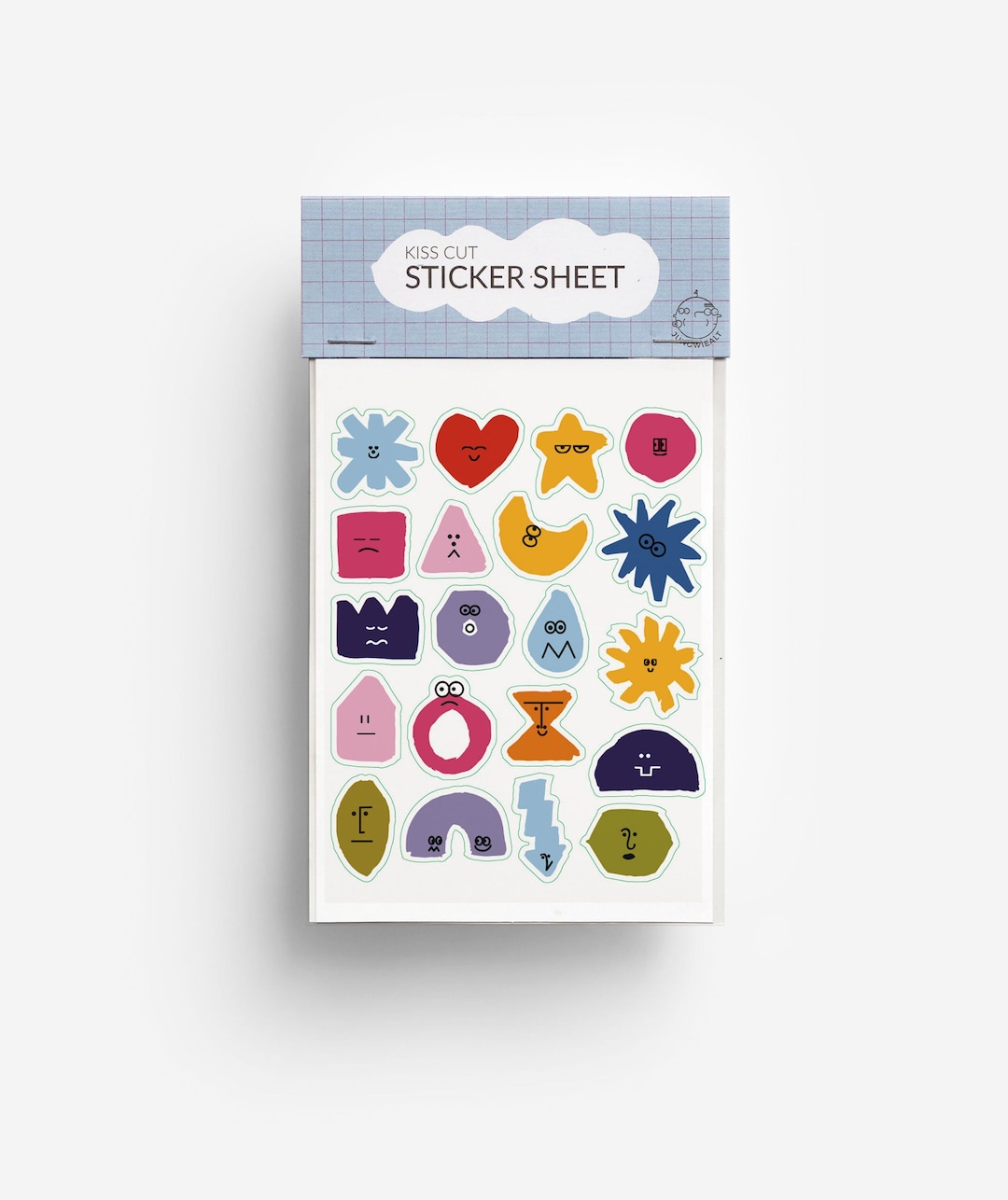 Kiss Cut Emotions Sticker Sheet - Etsy