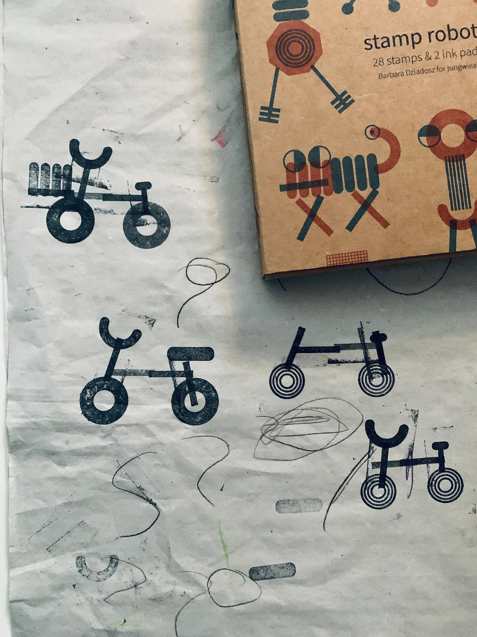 Robot Stamps Set - Etsy