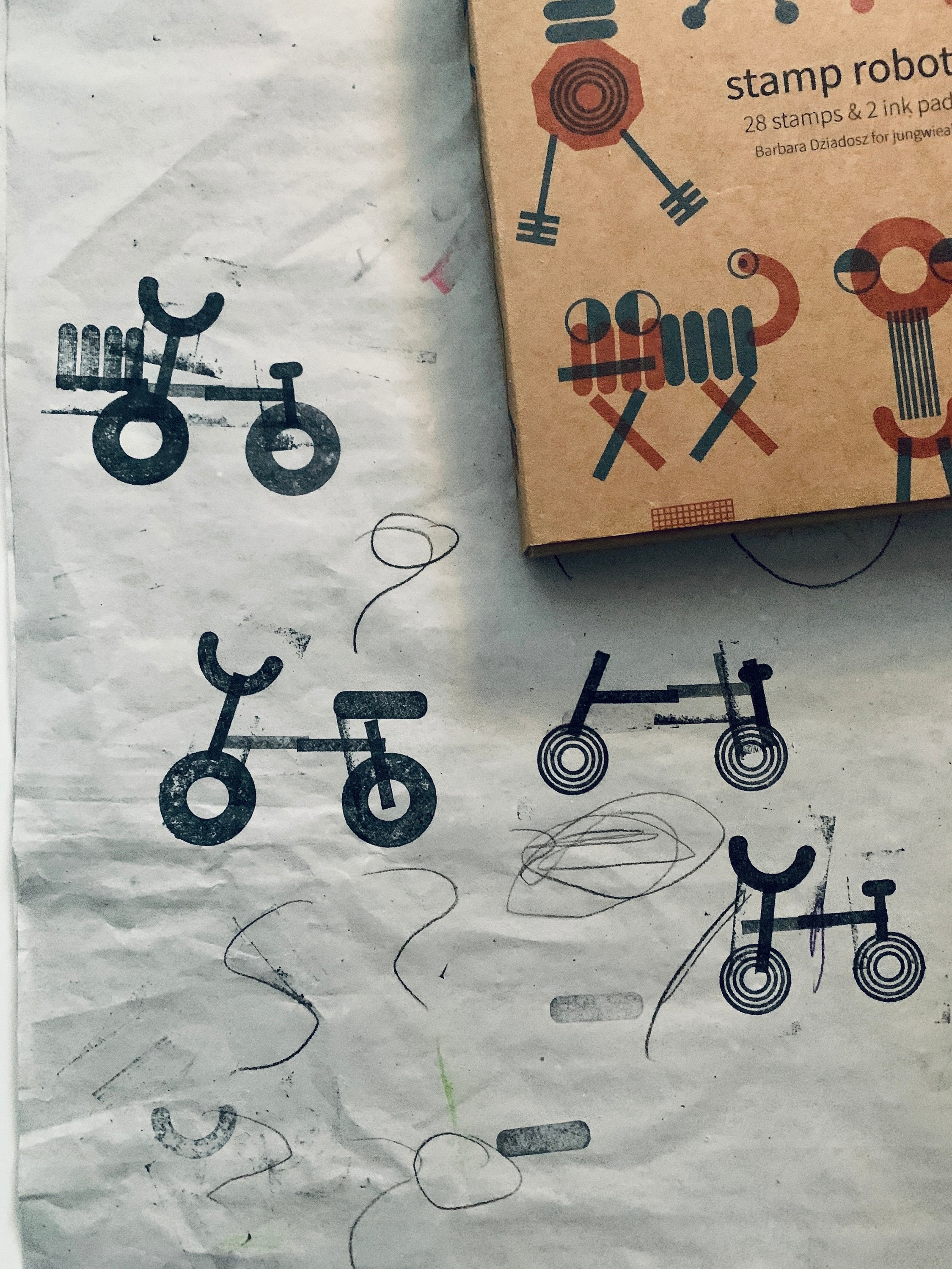 Robot Stamps Set - Etsy