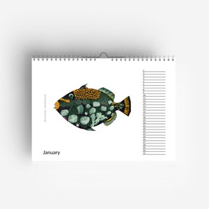 Perpetual Birthday Fish Calendar - Etsy