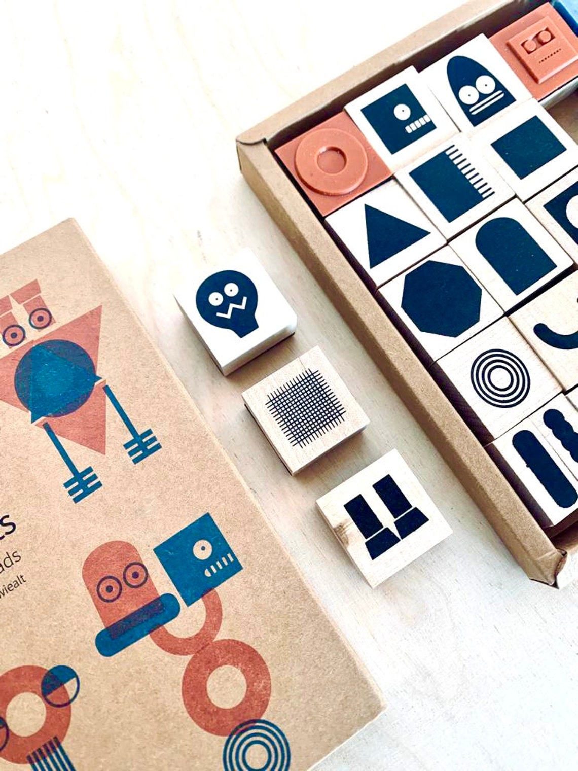 Robot Stamps Set - Etsy