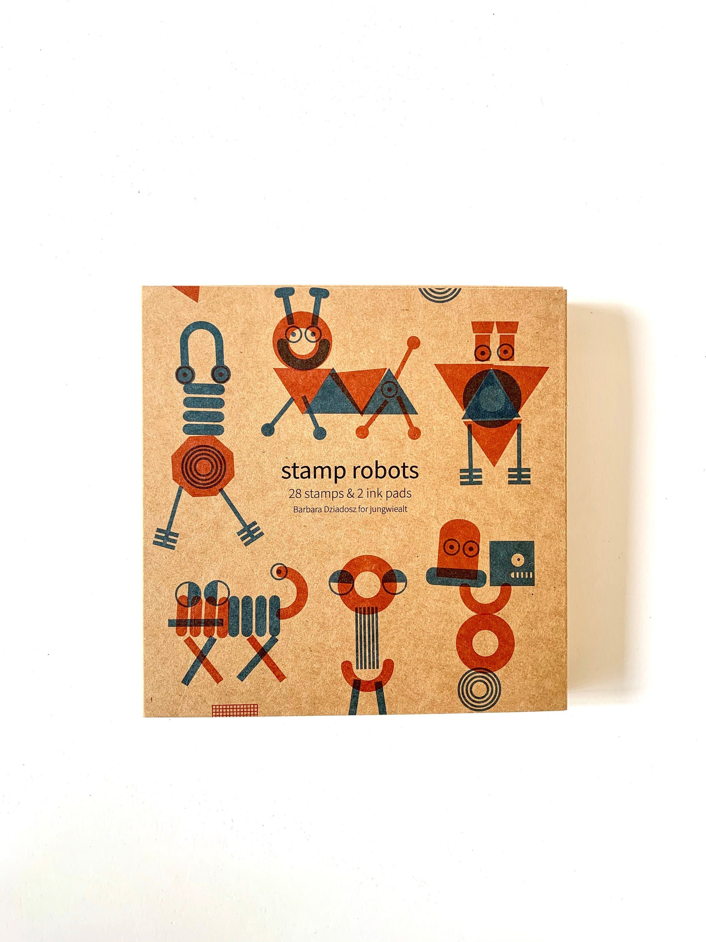 Robot Stamps Set - Etsy