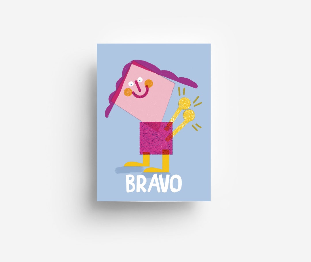 Bravo Postcard DIN A6 - Etsy