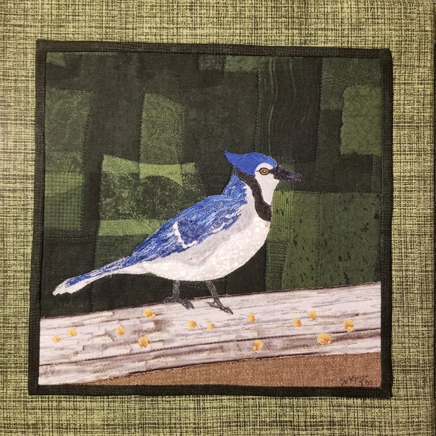Feathered Friends - Blue Jay Art Quilt Kit - Etsy