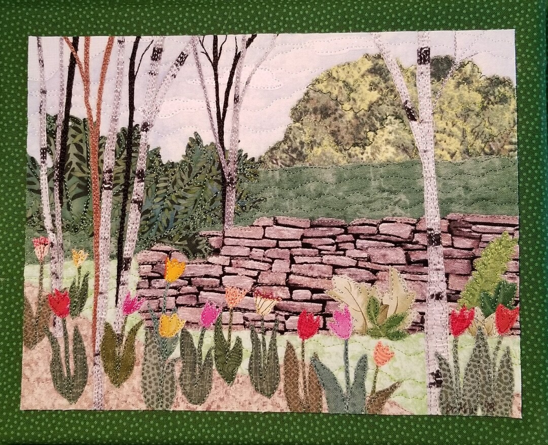 Spring Greening 8"x10" Art Quilt - Etsy