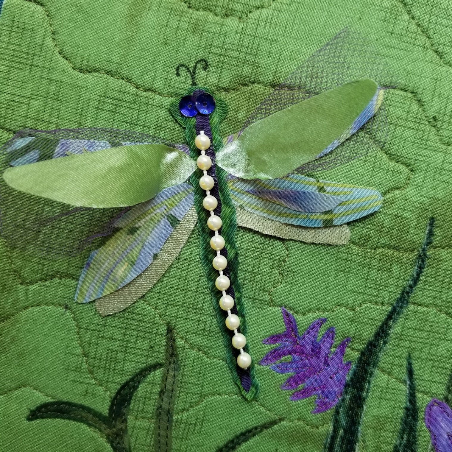 Miss Dragonfly 12"x16" Art Quilt Kit - Etsy