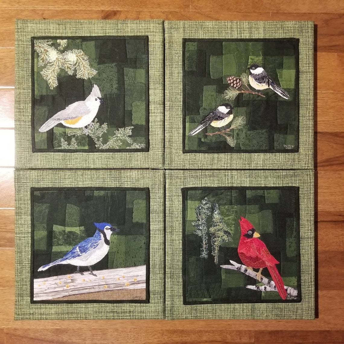 Feathered Friends - Blue Jay Art Quilt Kit - Etsy