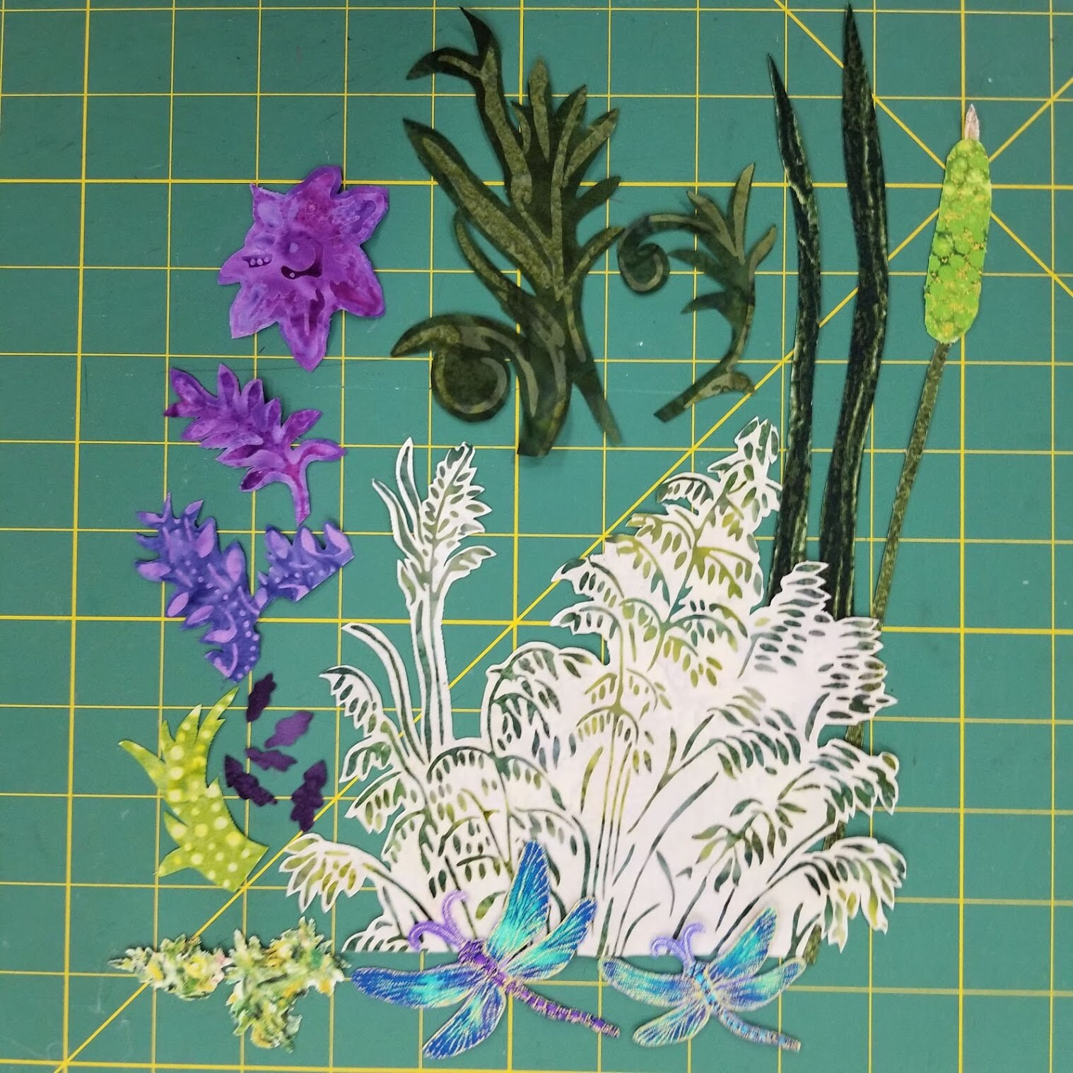 Miss Dragonfly 12"x16" Art Quilt Kit - Etsy