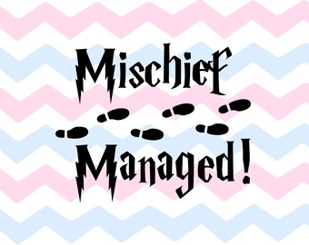 Mischief managed svg | Etsy