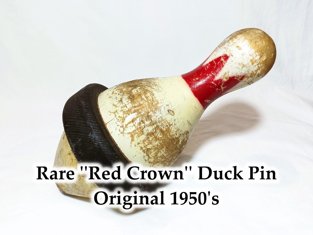 Canadian ''red Crown'' Brunswick Duck Pin - Retro Vintage - 1950's - Etsy