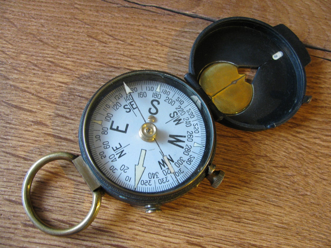 Compass Engineer Surveyor Leather Case/plan Ltd Neuchatel - Etsy