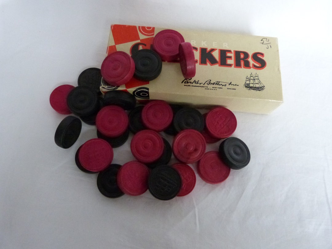 RARE Wooden SAILBOAT Pawns for Checkers Game 30 Pieces/original Box ...