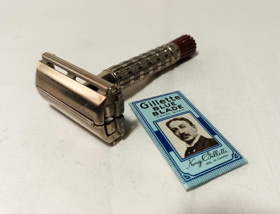 Gillette Razor ''superspeed'' Adjustable 1956 Red Tip Vintage Retro - Etsy